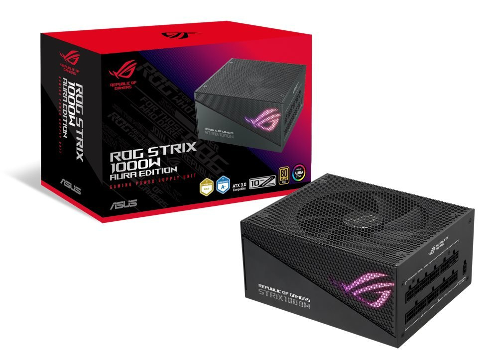 ASUS Taiwan ASUS zdroj ROG STRIX 1000W Gold Aura Edition, 1000W, 80 ...